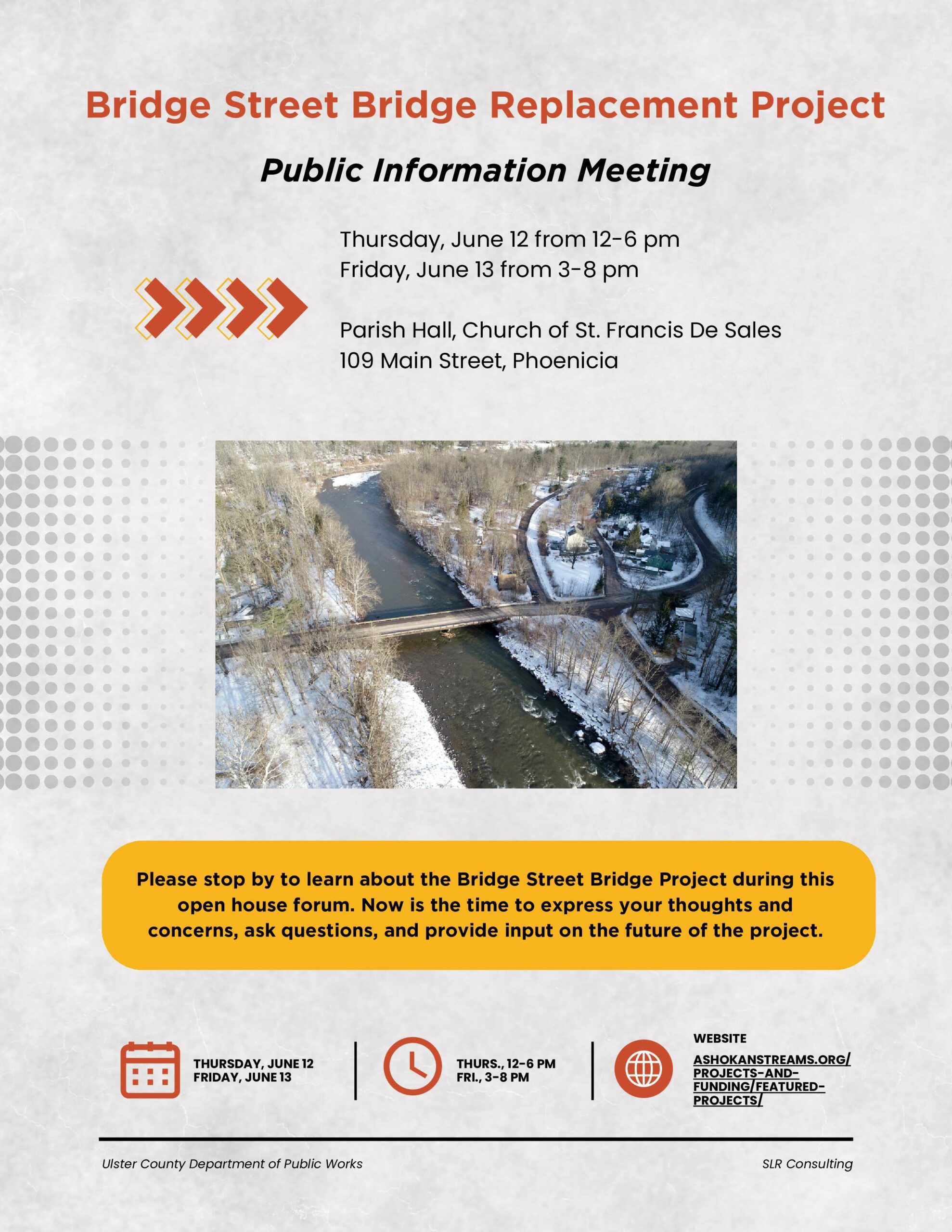 Phoenicia Bridge St. Bridge Project Meetings – Town of Shandaken, NY